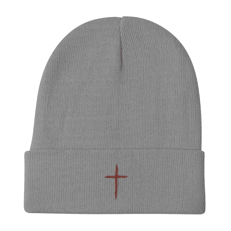 Knit Beanie | Otto Cap | Cross Marked By Blood | JesusBelieverJD